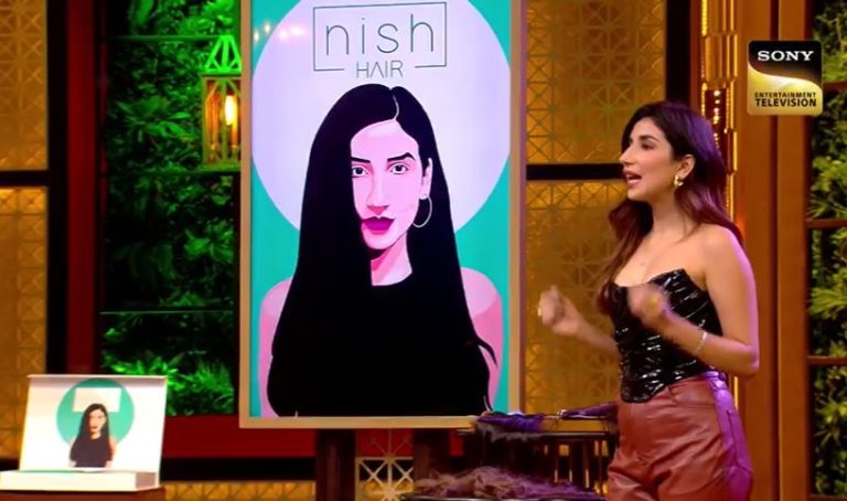 Nish Hair Extensions, Scalp Line Topper Review | Shark Tank India 2 ...
